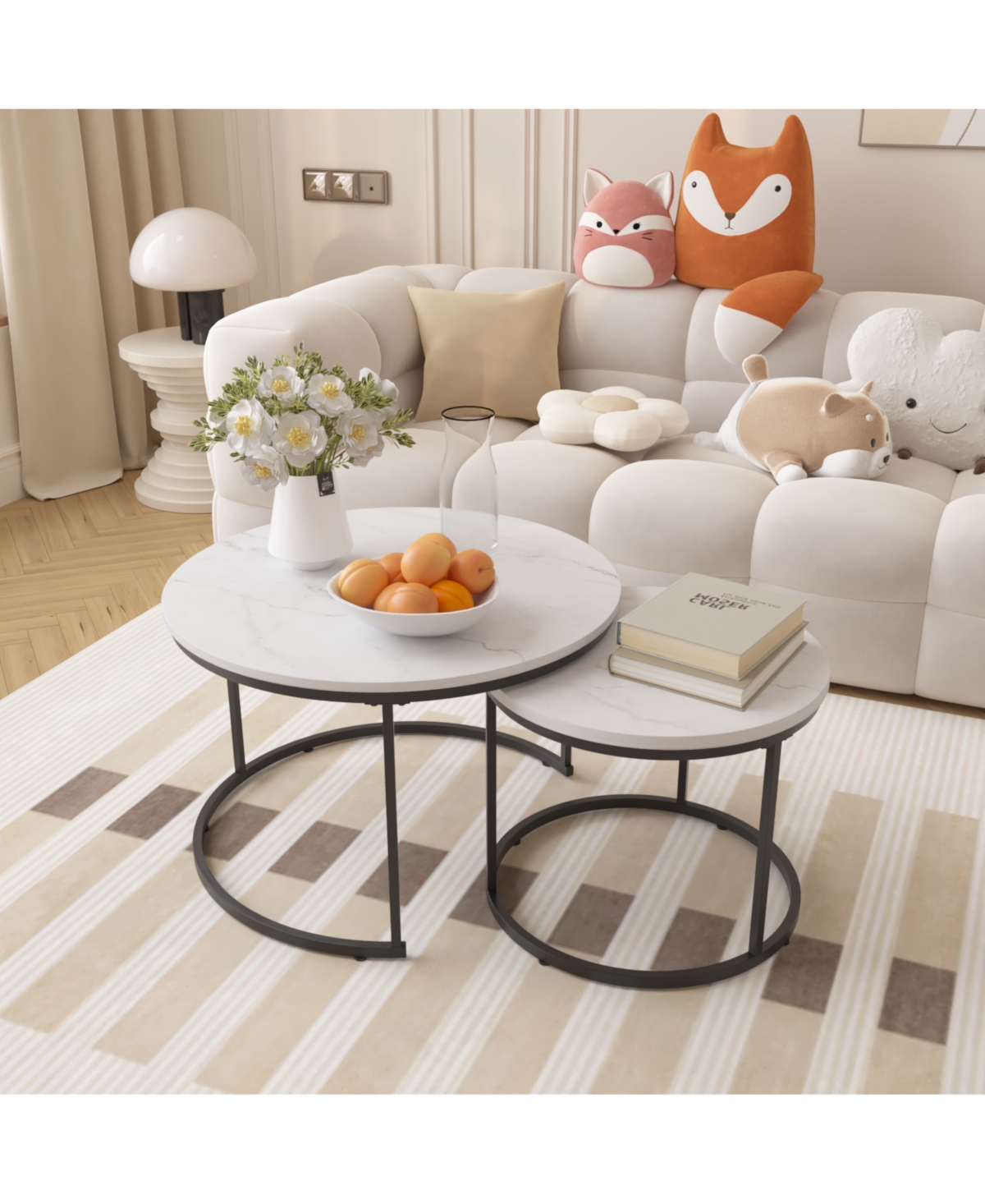 Click here for Rainsken Nesting Coffee Table Set of 2  27.6"... prices