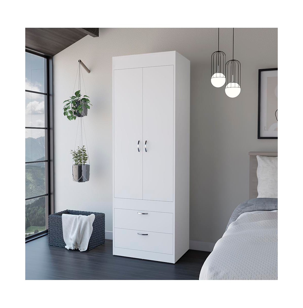 Click here for flynama Taranto Armoire Finish with Double Door Ca... prices