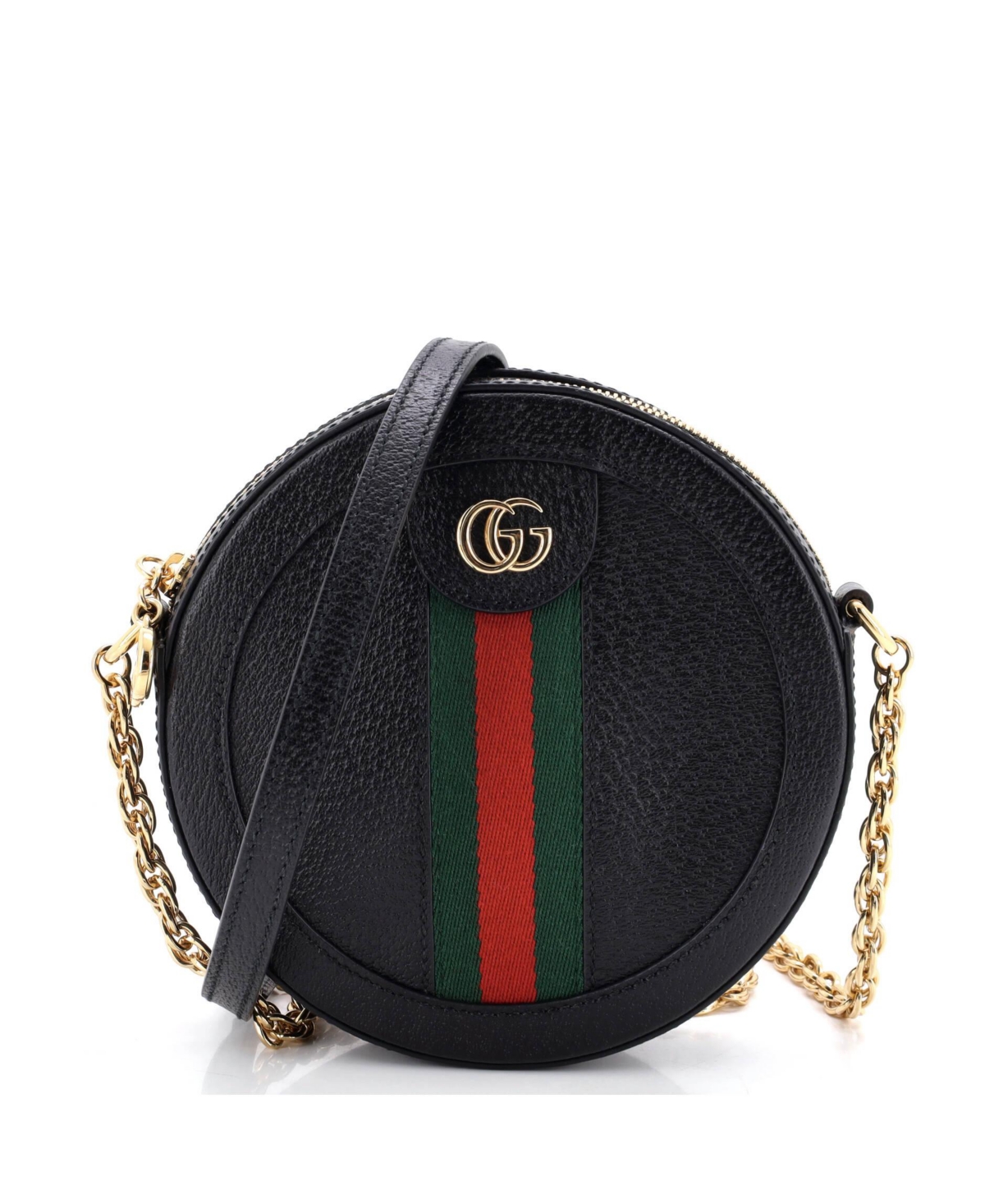 Click here for Pre-Owned Gucci Mini Ophidia Round Shoulder Bag Le... prices