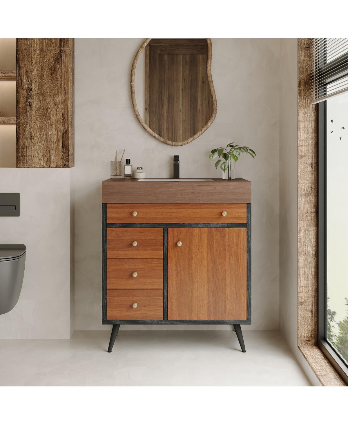 Click here for Sillysis 29.9" Freestanding Bathroom Vanity w... prices