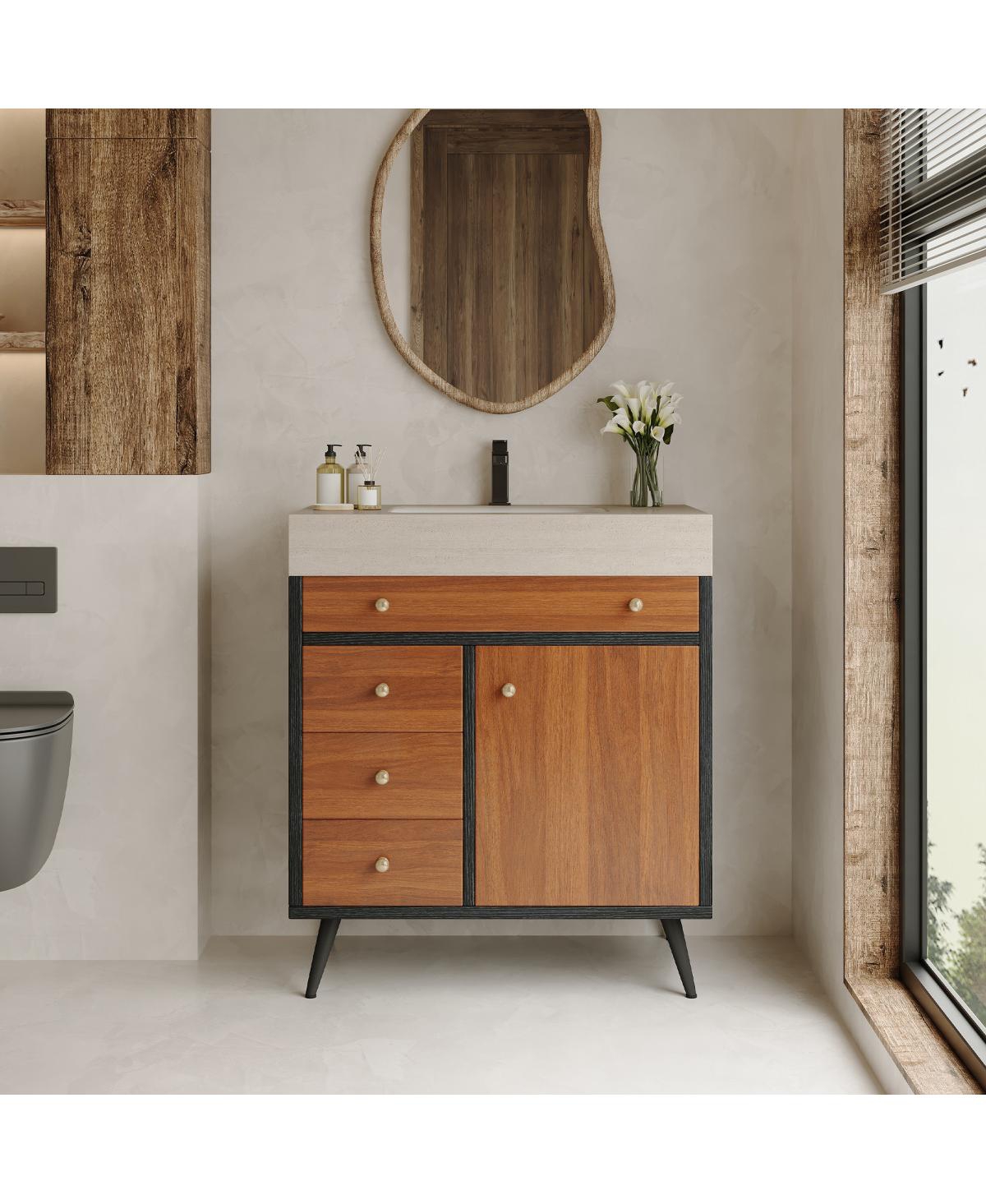 Click here for Sillysis 29.9" Freestanding Bathroom Vanity w... prices