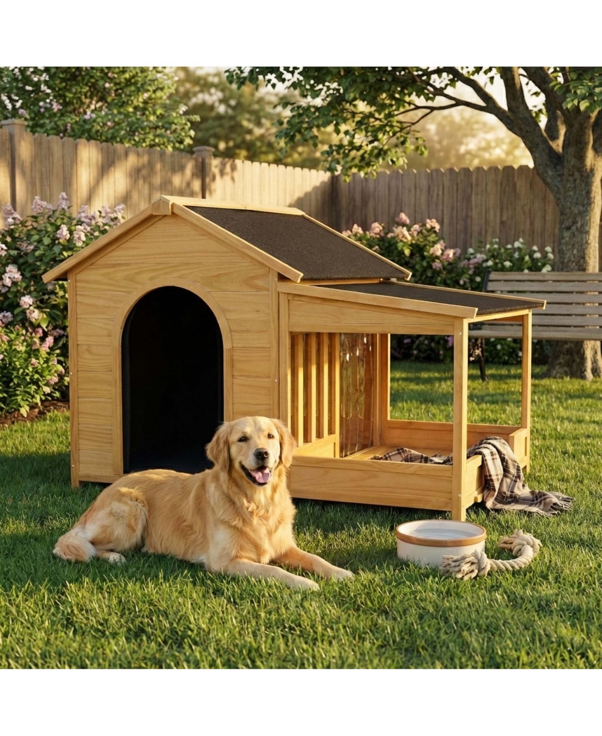 Click here for Aostirmotor 60" Large Outdoor Dog Kennel ... prices