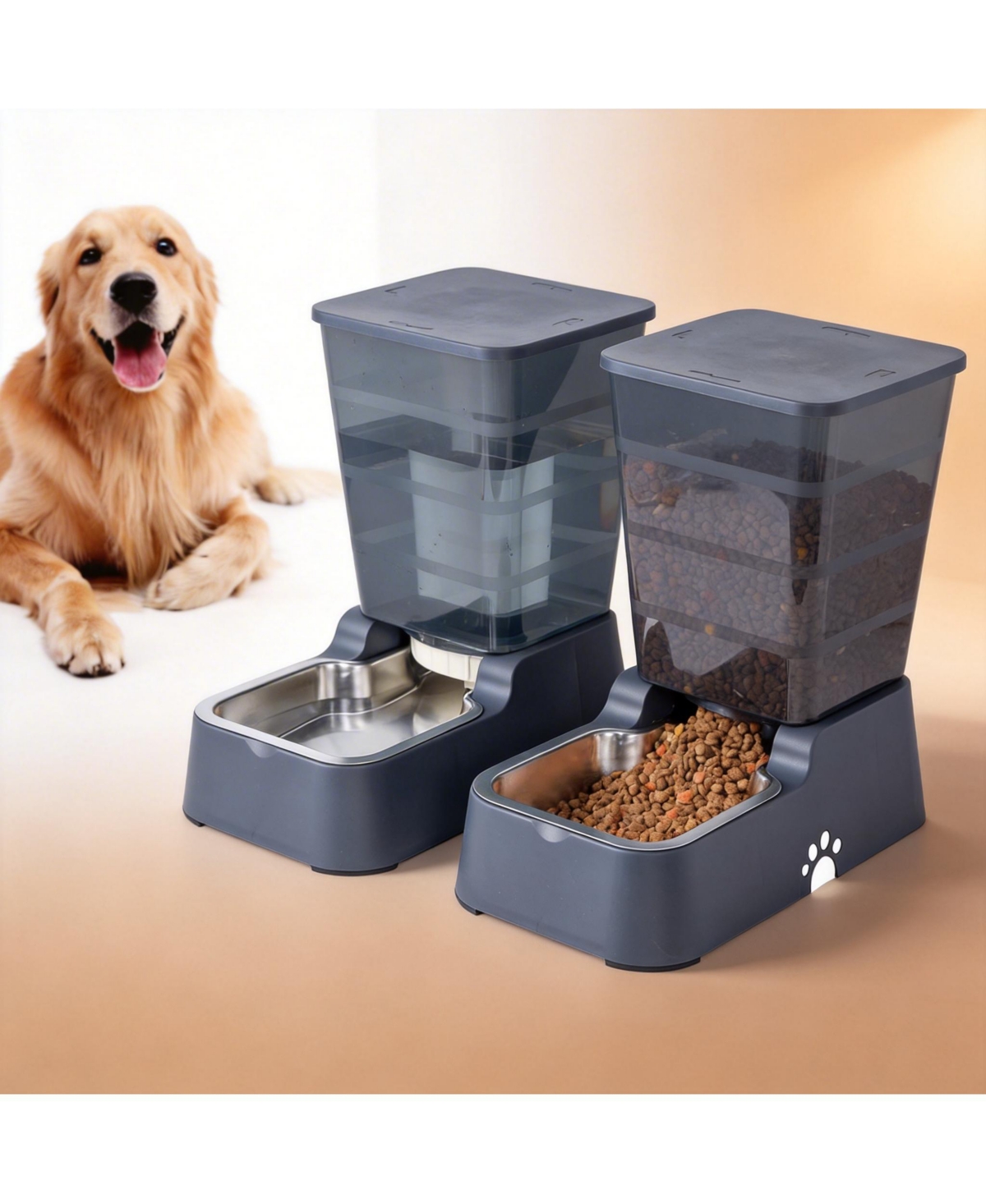Click here for Aronkl Automatic Dog Cat Feeder & Water Dispenser... prices