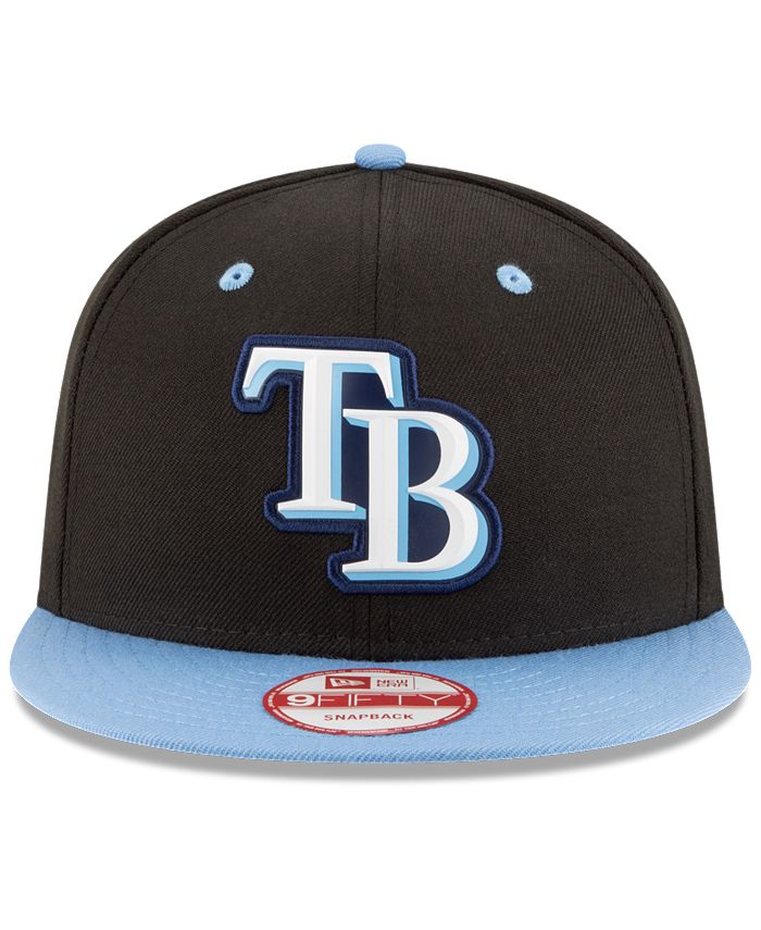 New Era Tampa Bay Rays Beveled Rubber Logo 9FIFTY Snapback Cap - Macy's
