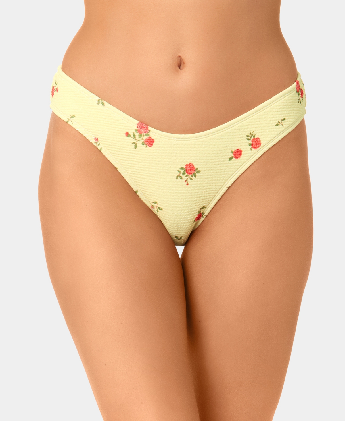 Click here for California Waves Womens Solid Popcorn Scrunch Low-... prices