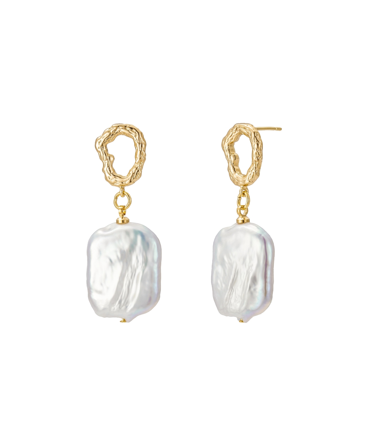 Click here for Untamed Petals Gemma Pearl Drop Earrings - Gold prices