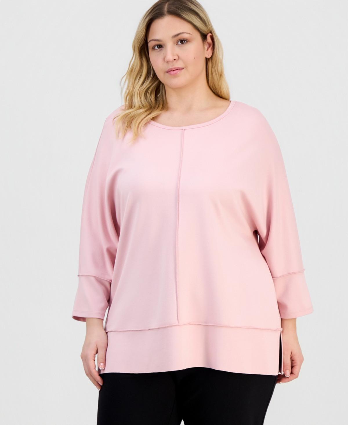 Click here for Jones New York Plus Size Dolman-Sleeve Tunic Top -... prices