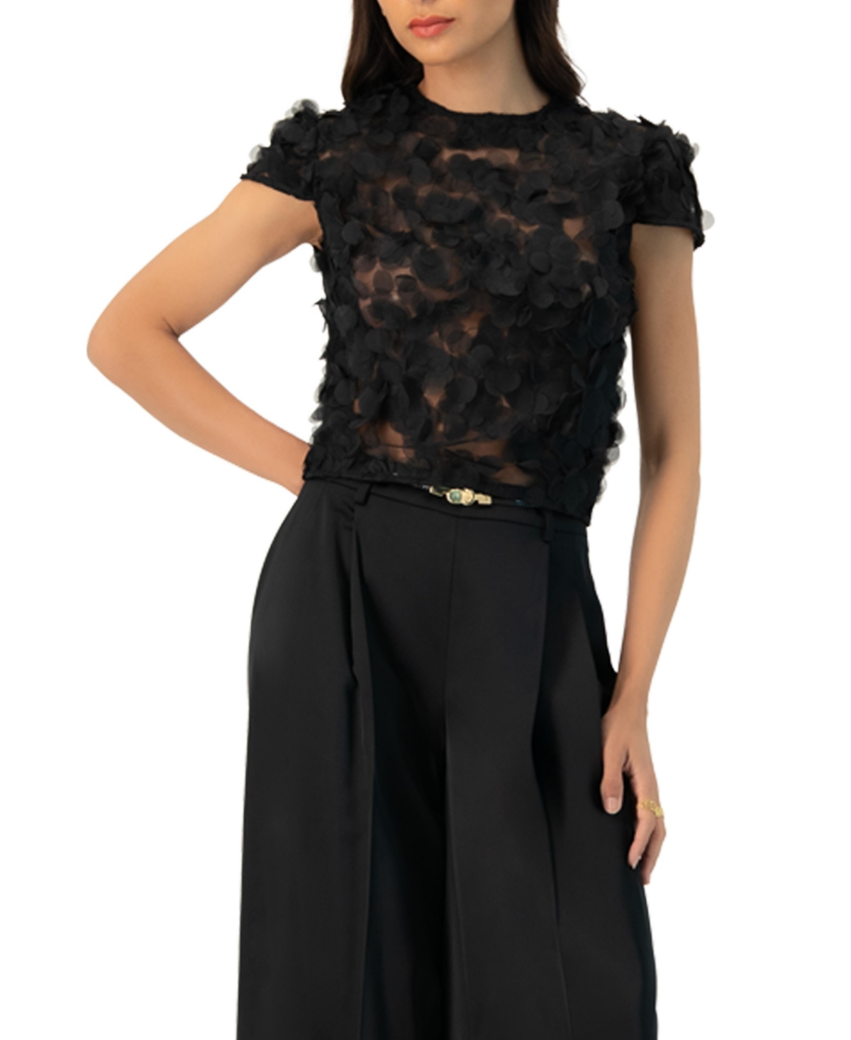 Click here for Ivonne Womens Drop Shoulder Fantasy Straight Top -... prices