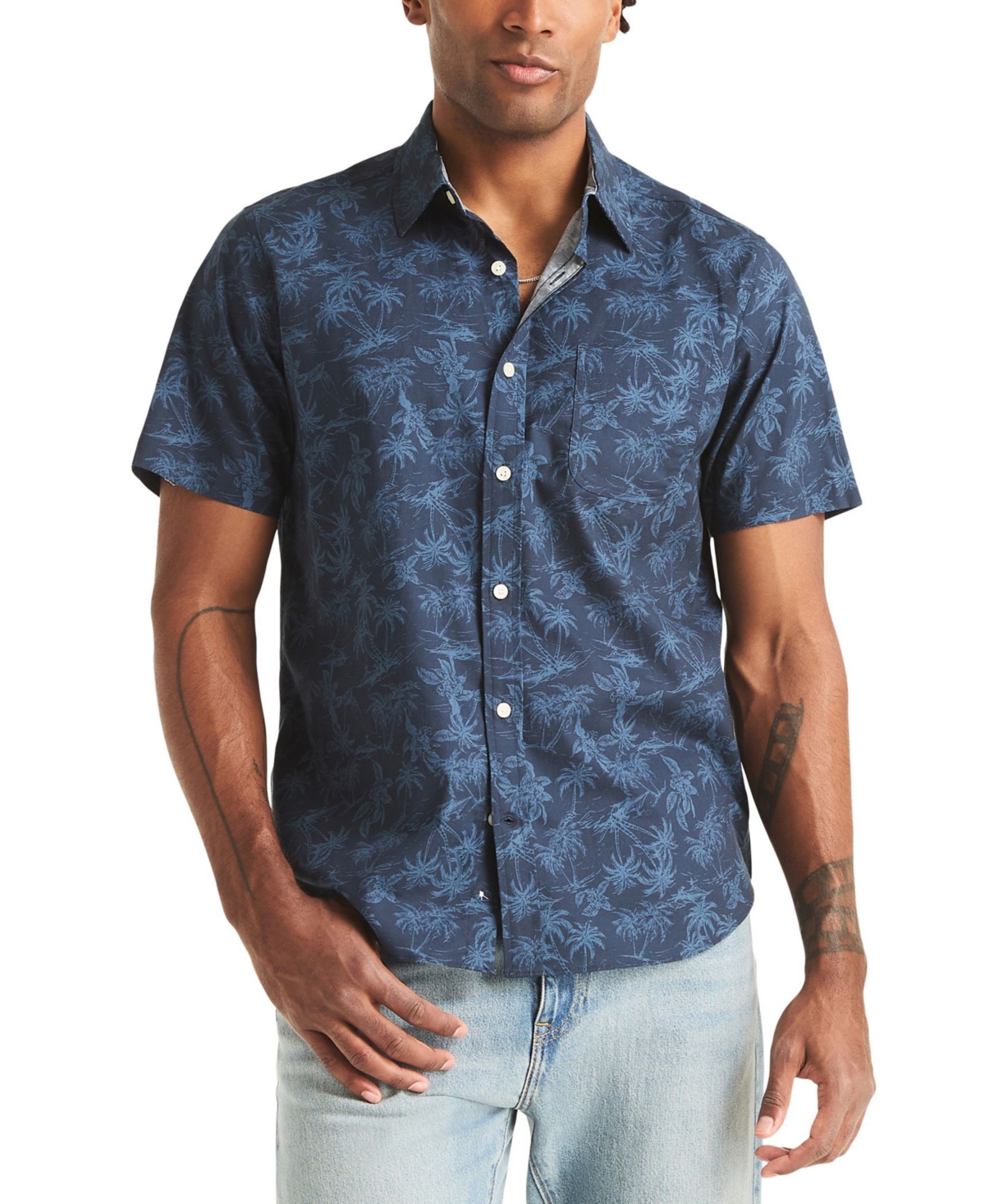 Click here for Nautica Mens Short-Sleeve Printed Shirt - Navy Sea... prices