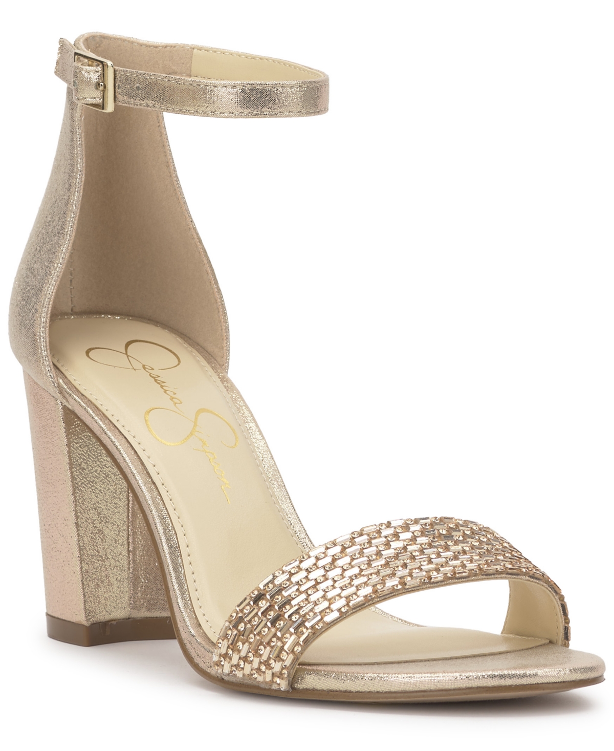 Click here for Jessica Simpson Womens Sahino Block Heel Rhineston... prices