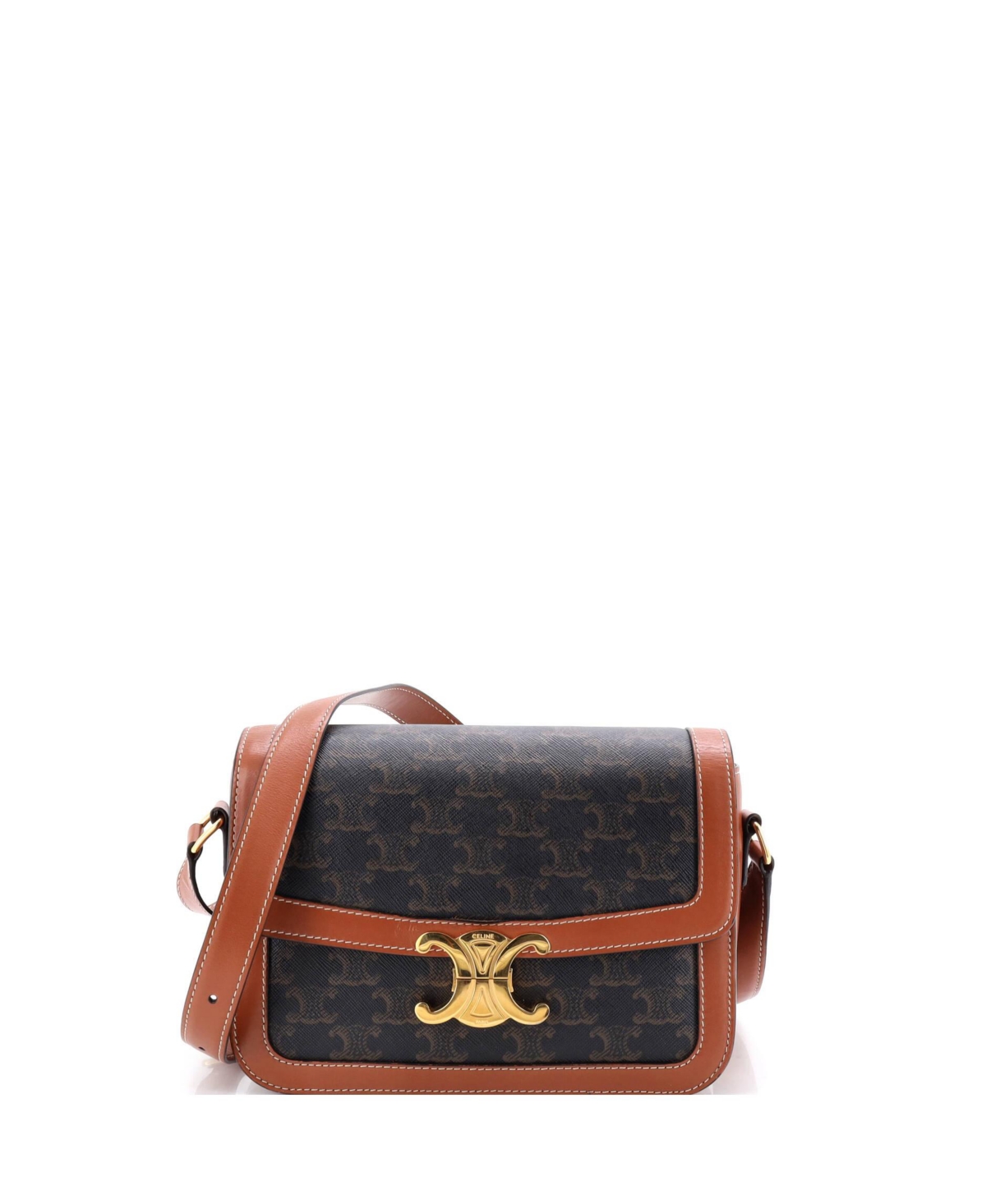 Click here for Pre-Owned Celine Medium Triomphe Shoulder Bag Trio... prices