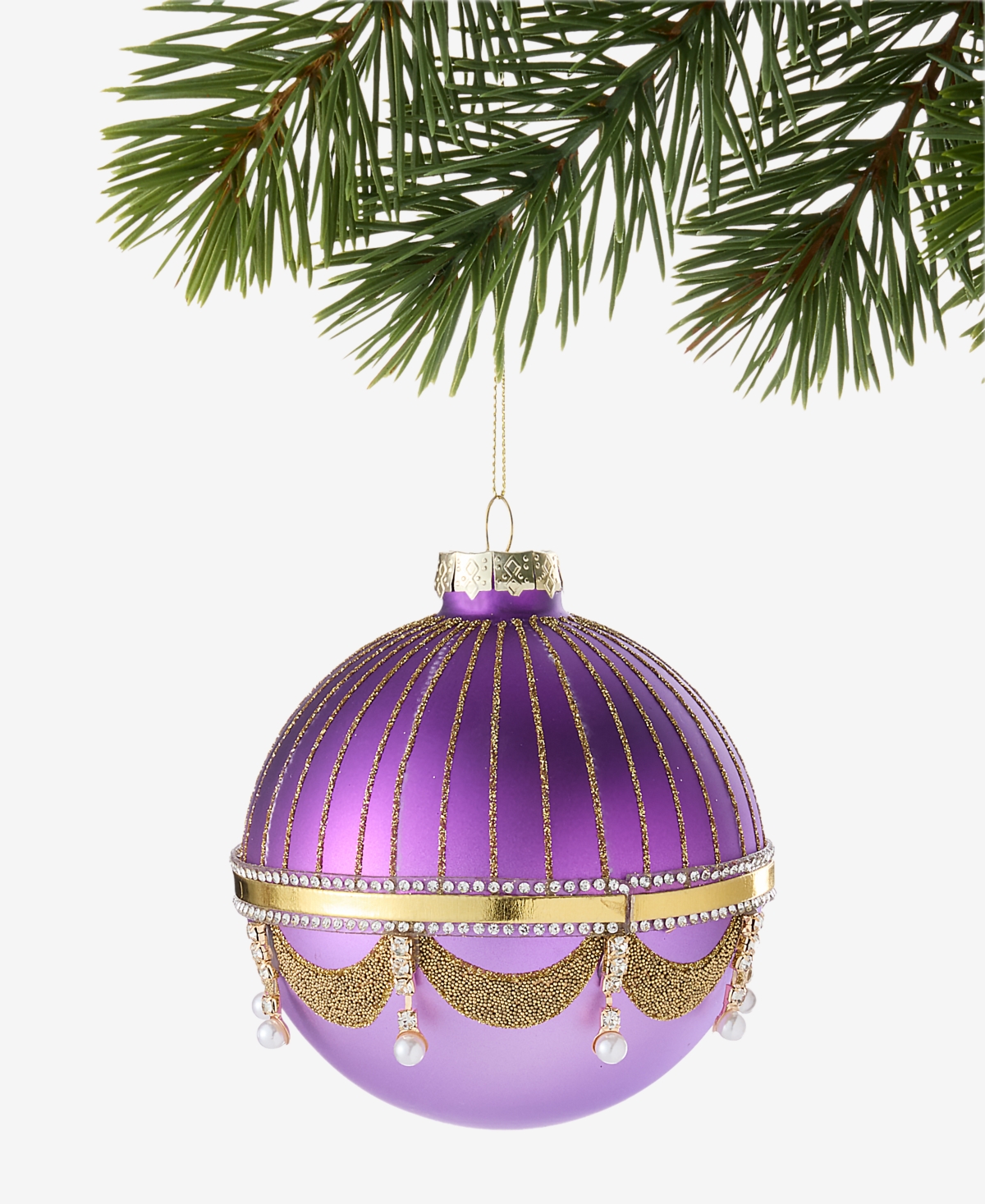 Click here for Holiday Lane Peacock Embellished Ball Ornament  Ma... prices