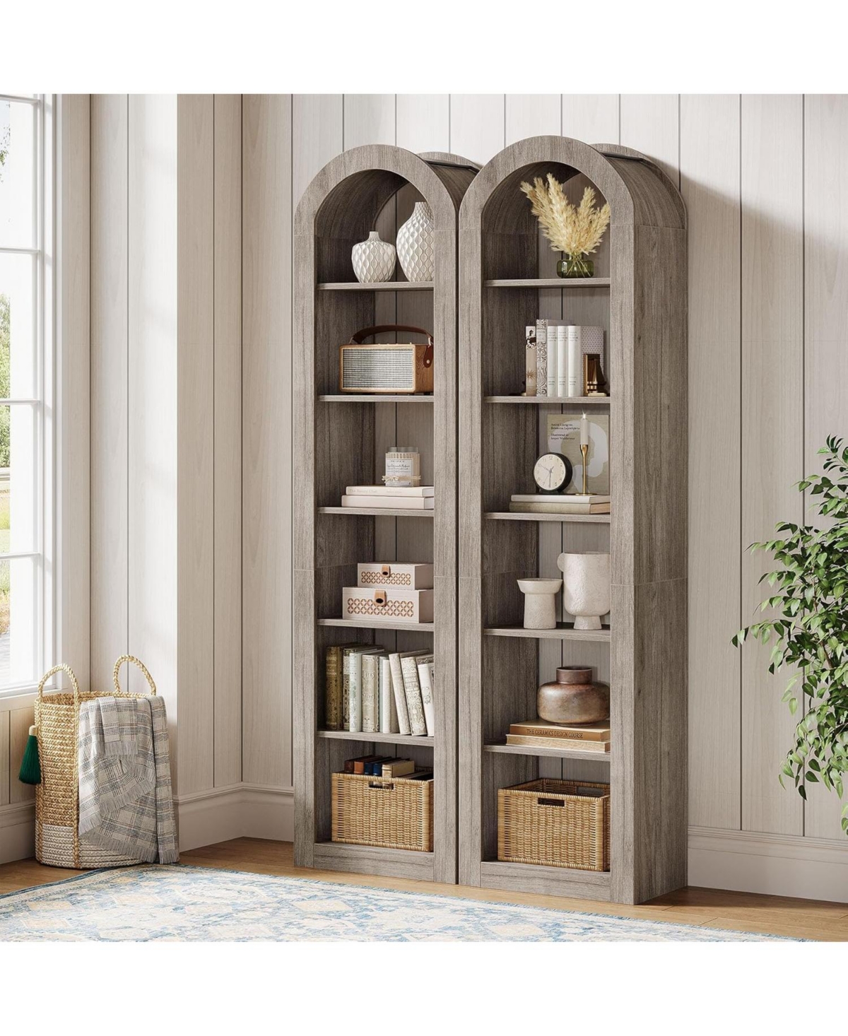 Click here for Tribesigns 6-Tier Narrow Bookshelf  74.8" Tal... prices