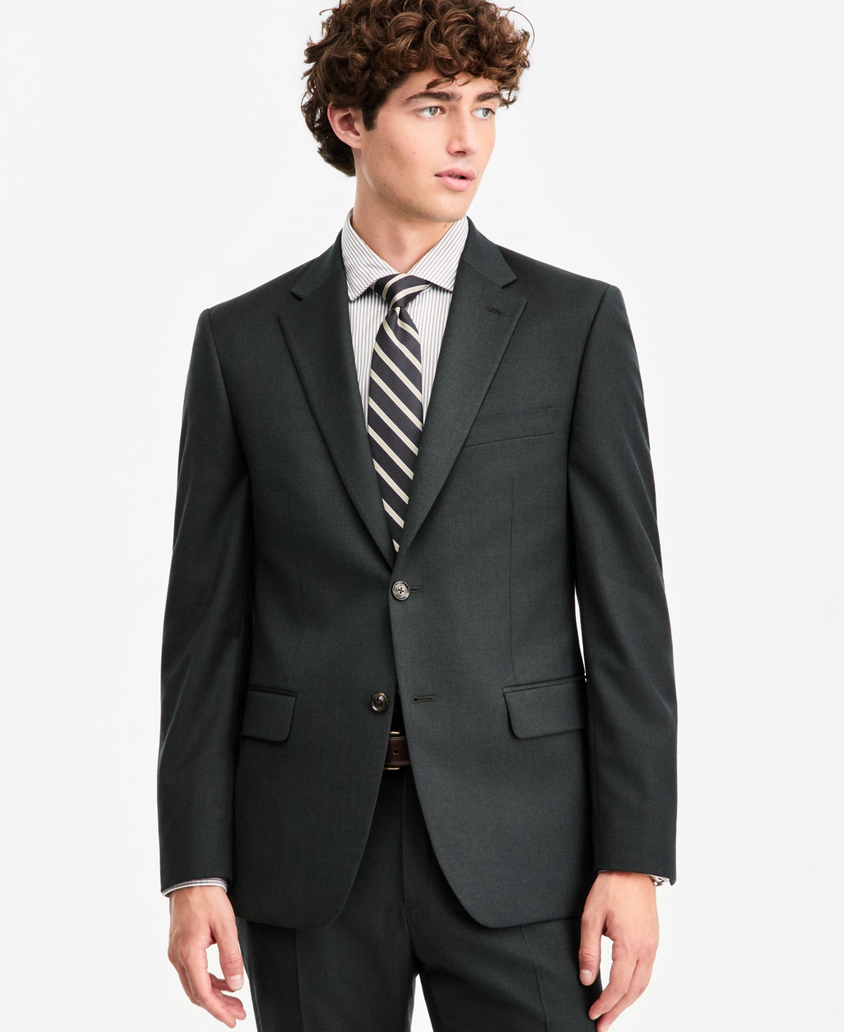 Click here for Tommy Hilfiger Mens Modern-Fit Flannel Suit Jacket... prices