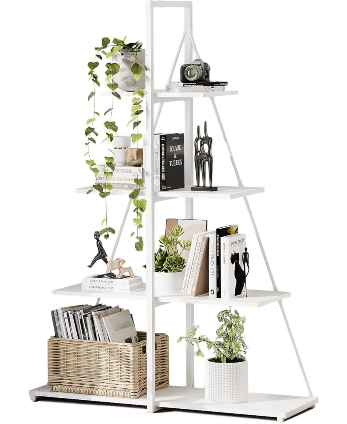Click here for gaomon Sailboat Shaped Bookshelf  4-Tier Ladder Bo... prices