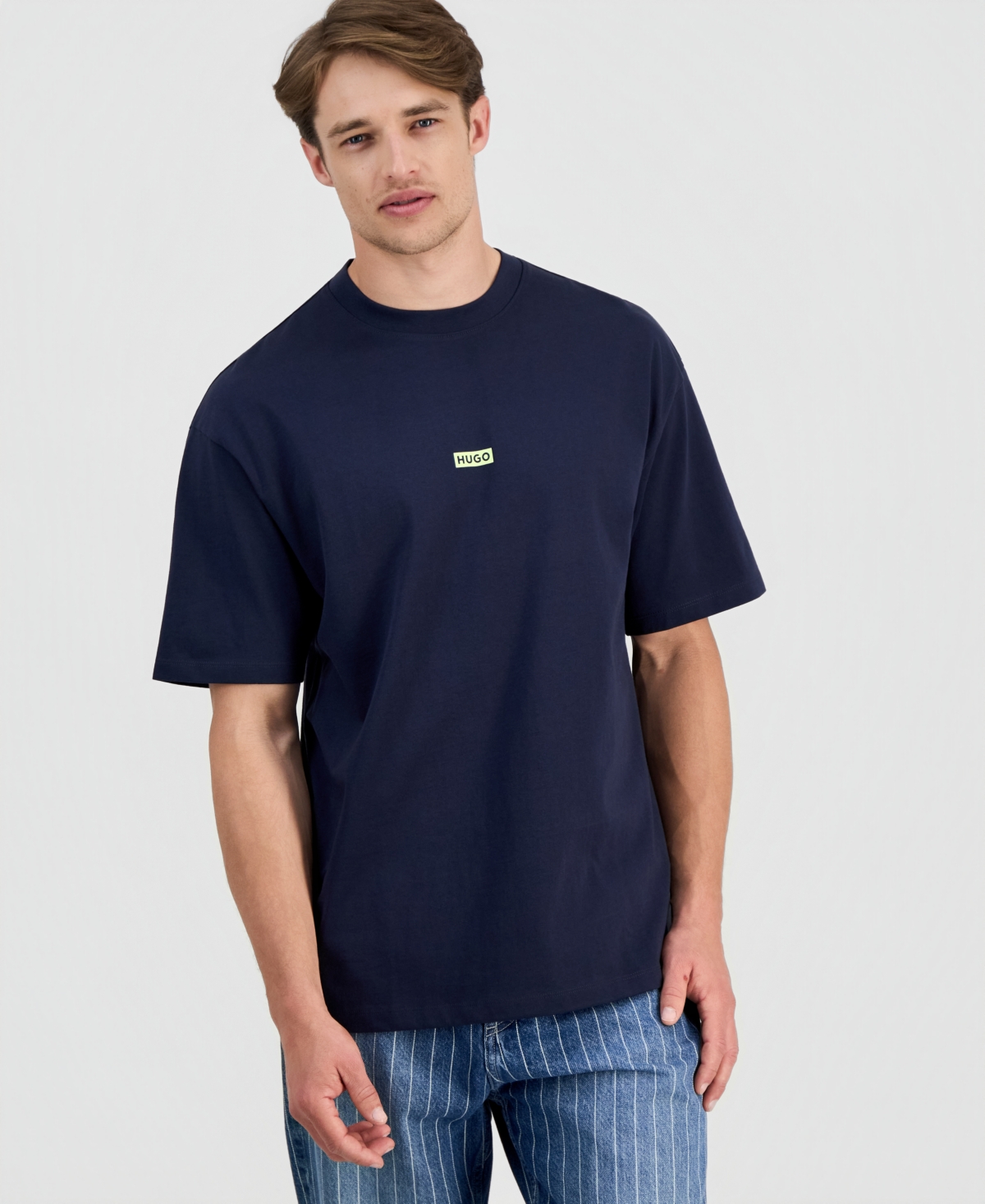 Click here for Hugo by Hugo Boss Mens Nalono T-Shirt - Dark Blue prices
