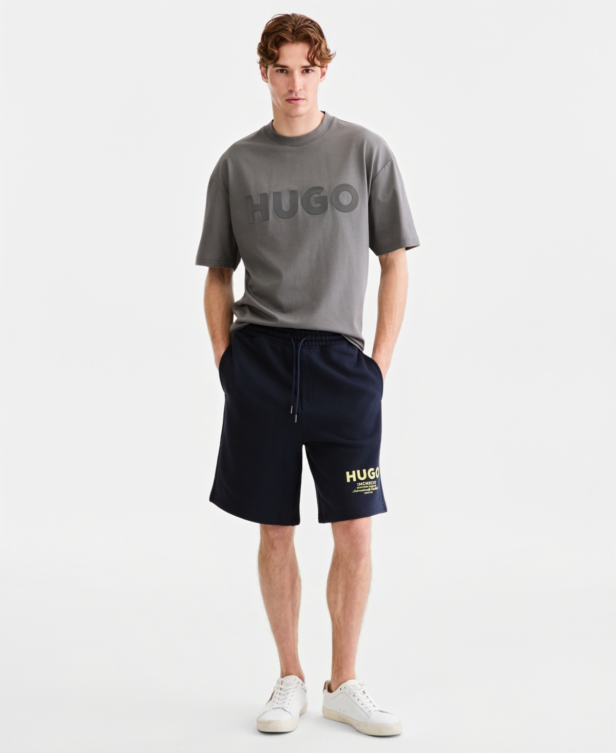 Click here for Hugo by Hugo Boss Mens Nomario Shorts - Dark Blue prices