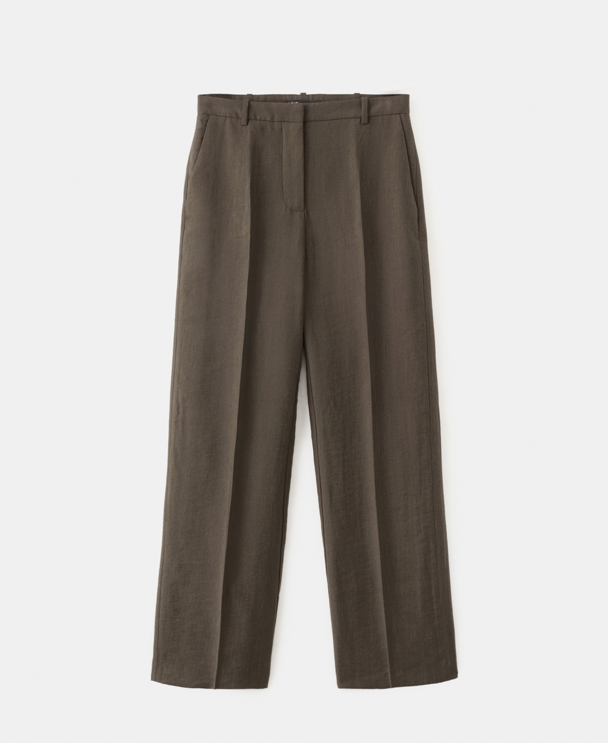 Click here for Mango Womens Mid-Rise Lyocell Pants - Chocolate prices