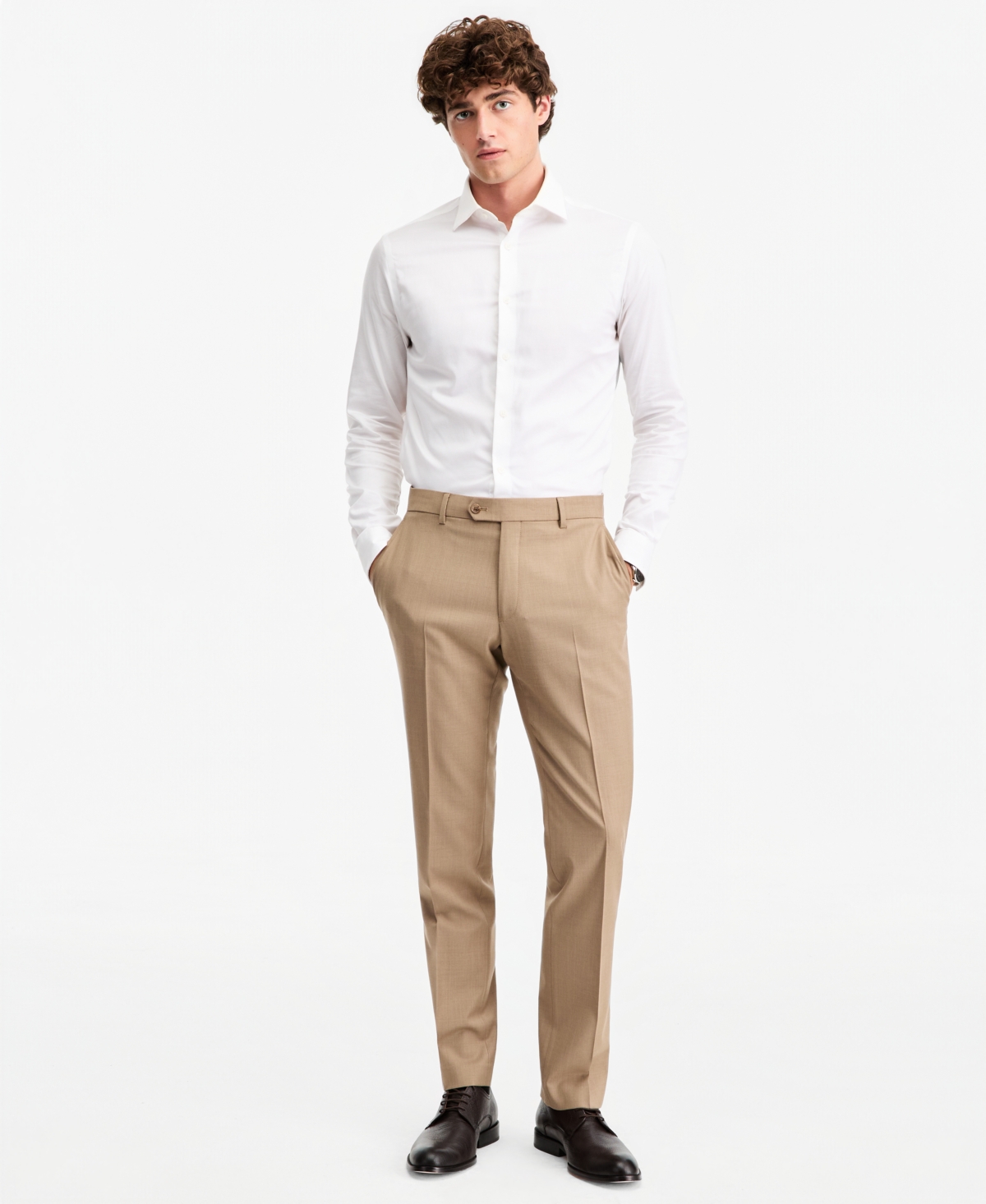 Click here for Tommy Hilfiger Mens Modern-Fit Wool Th-Flex Stretc... prices