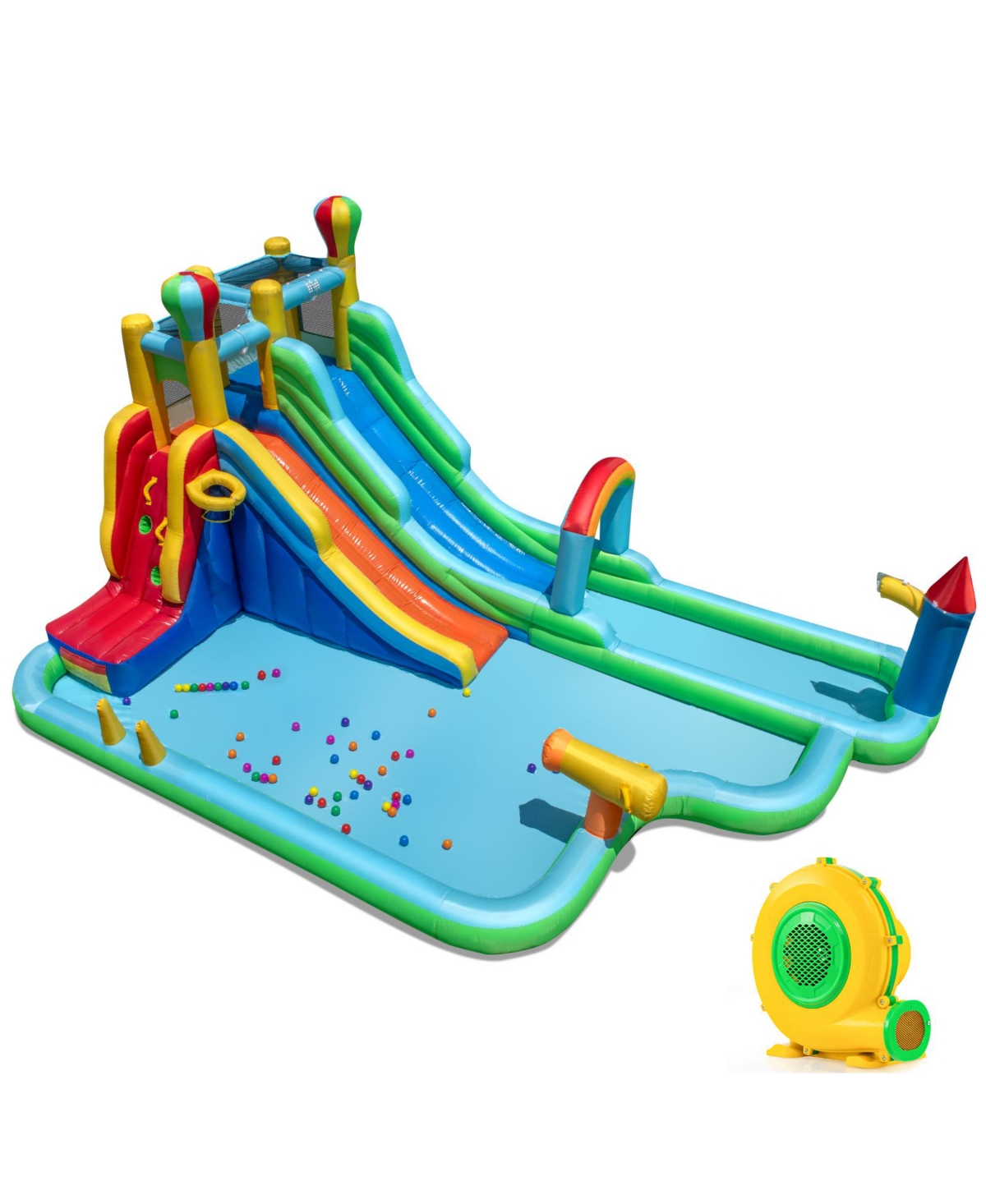 Click here for Mecale Giant Inflatable Water Slide Park Bounce Ho... prices