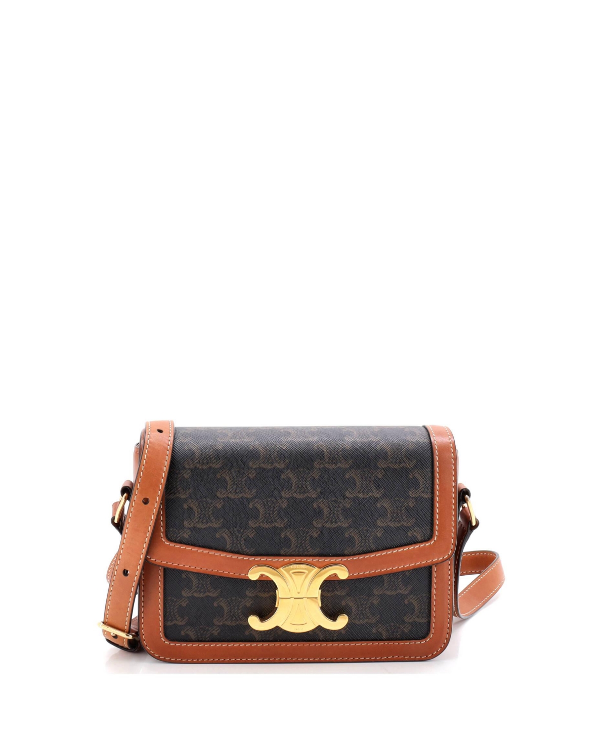 Click here for Pre-Owned Celine Teen Triomphe Shoulder Bag Triomp... prices