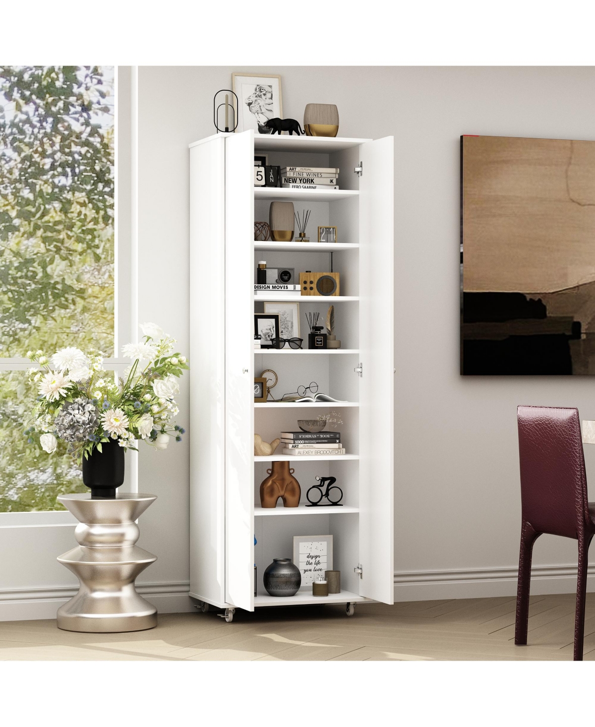 Click here for Homsee Wood Bookcase with Adjustable Shelves  2 Do... prices