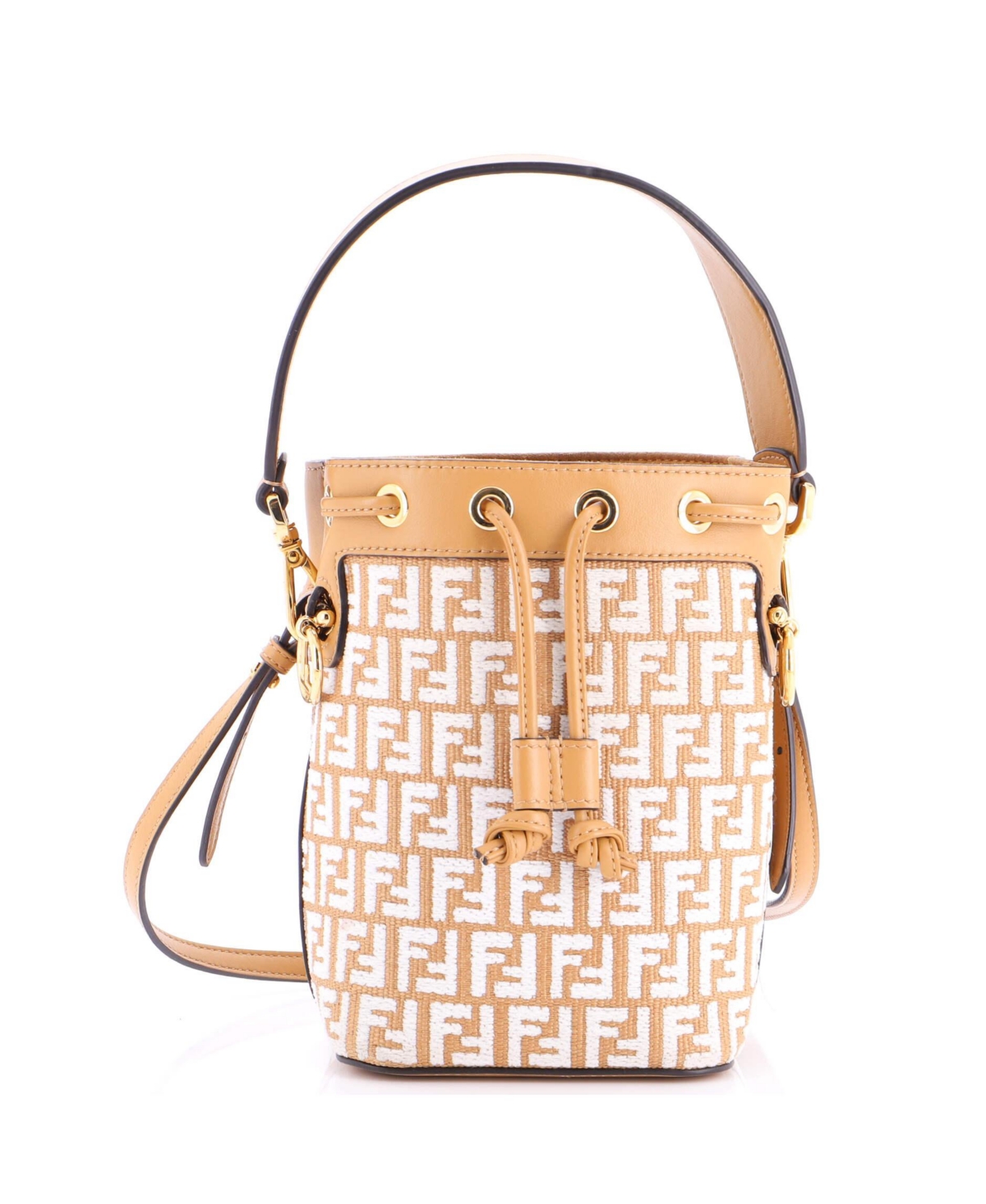 Click here for Pre-Owned Fendi Mini Mon Tresor Bucket Bag Zucca R... prices