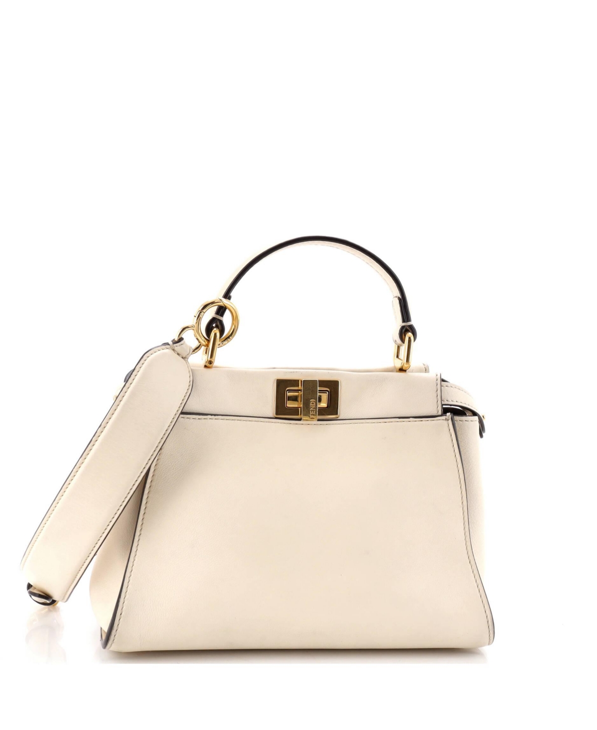 Click here for Pre-Owned Fendi Mini Peekaboo Iconic Bag Leather -... prices