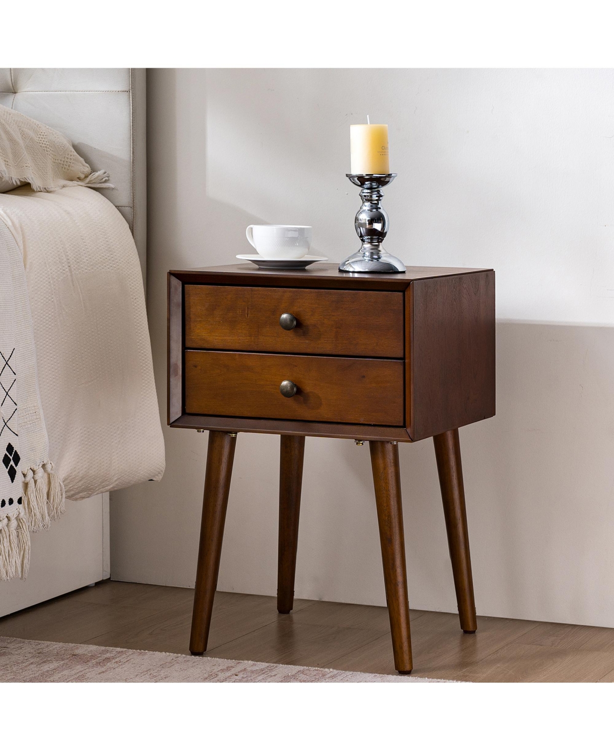 Click here for Rainsken Nightstand with Solid Wood Legs  Side End... prices