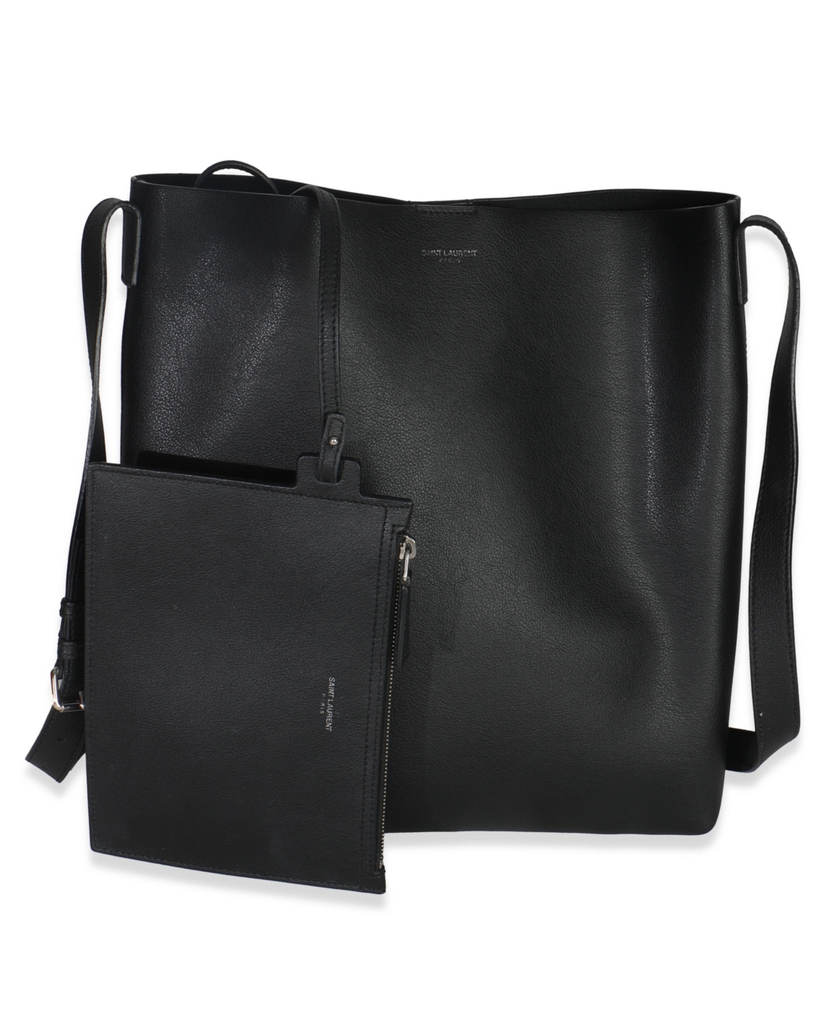 Click here for Pre-Owned Saint Laurent Black Leather Bold Hobo -... prices