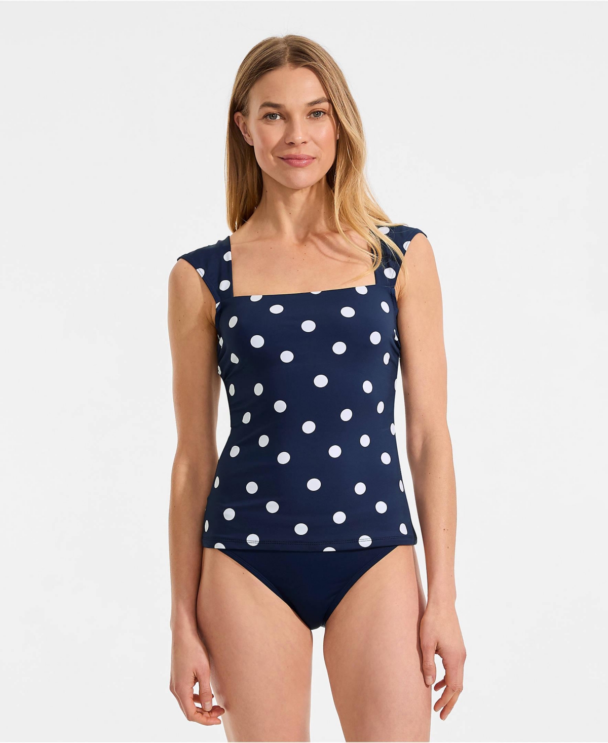 Click here for Lands End Womens Square Neck Underwire Tankini Top... prices