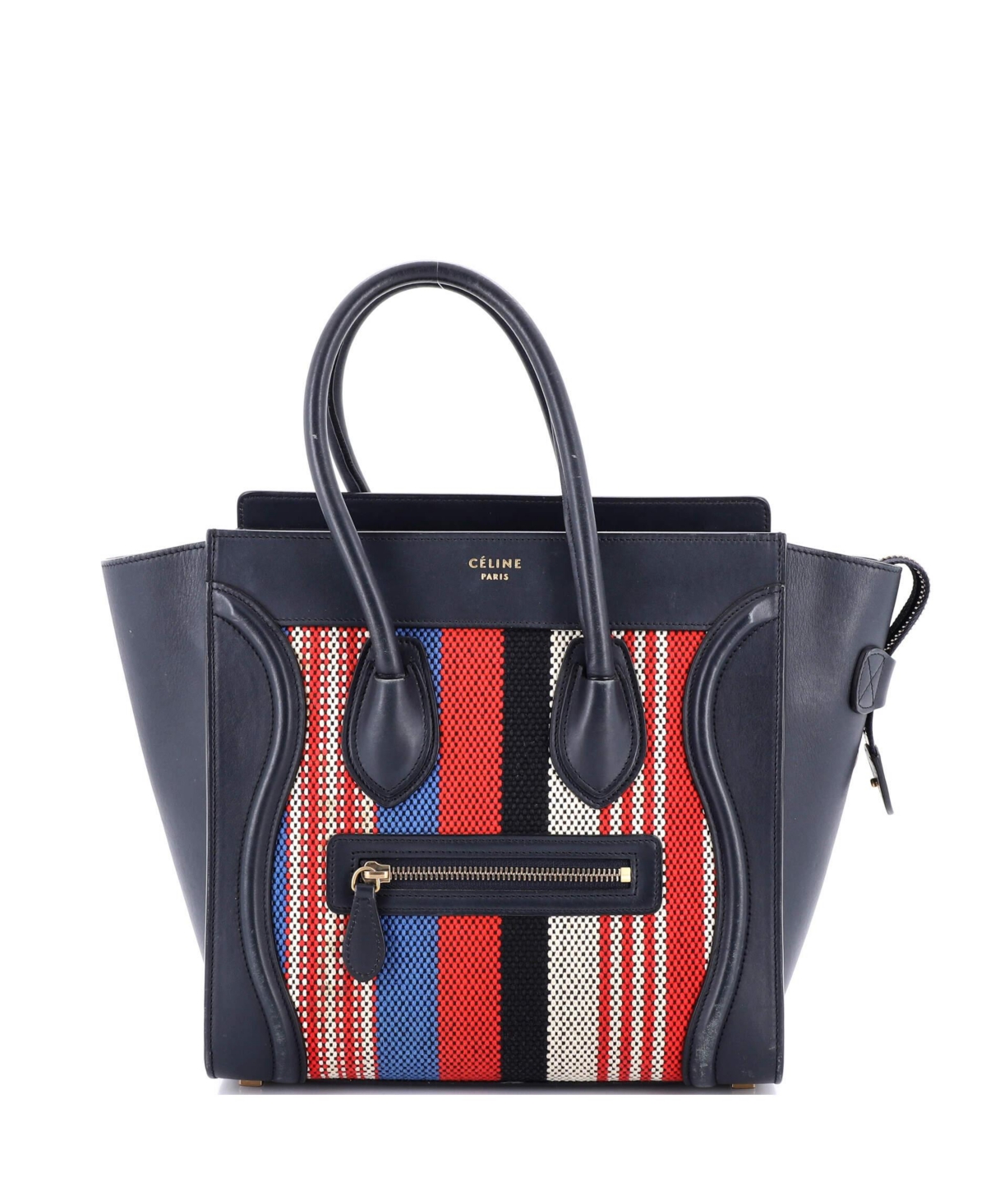 Click here for Pre-Owned Celine Micro Luggage Bag Canvas and Leat... prices