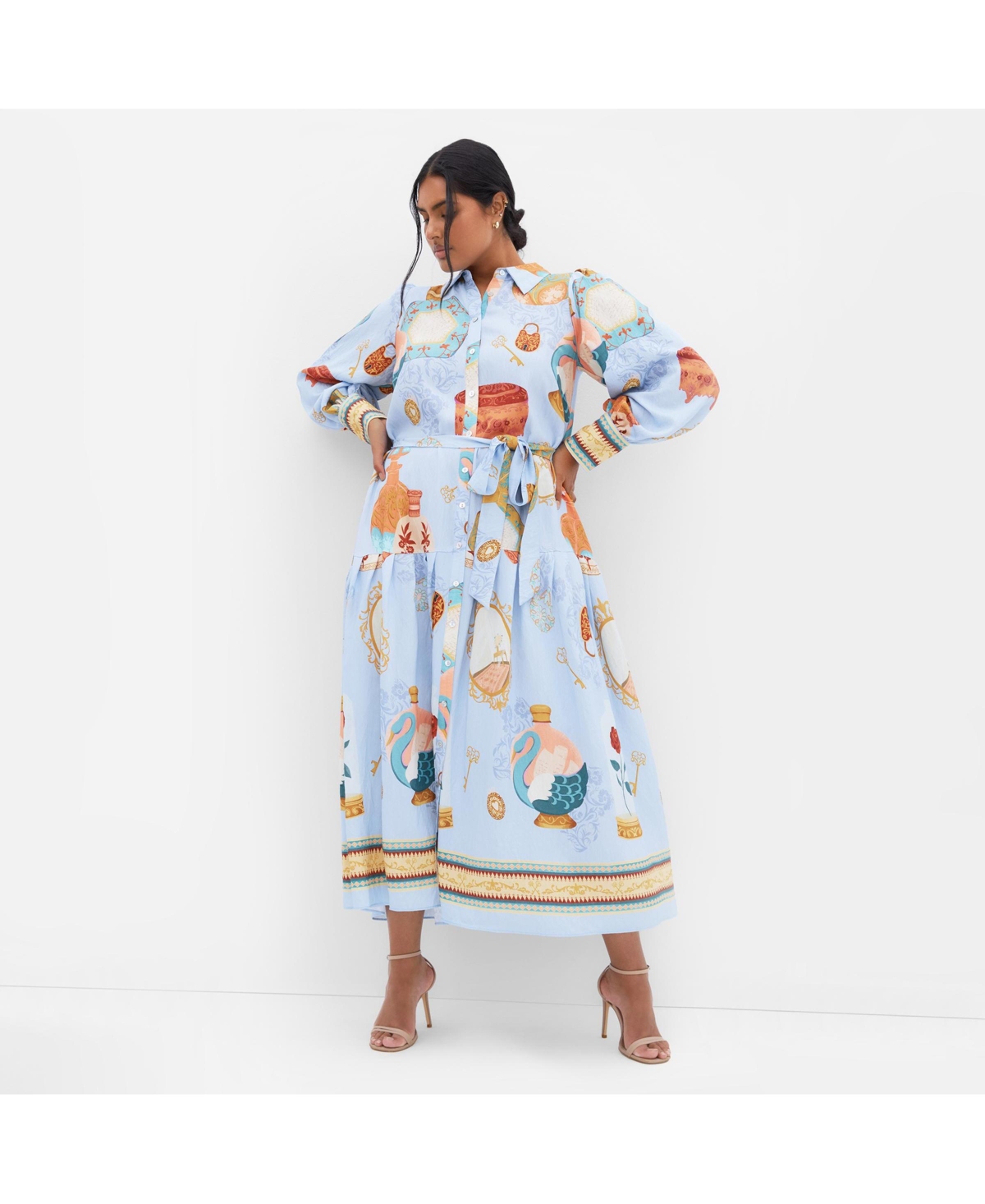 Click here for City Chic Womens Plus Size Stella Beauty Print Max... prices