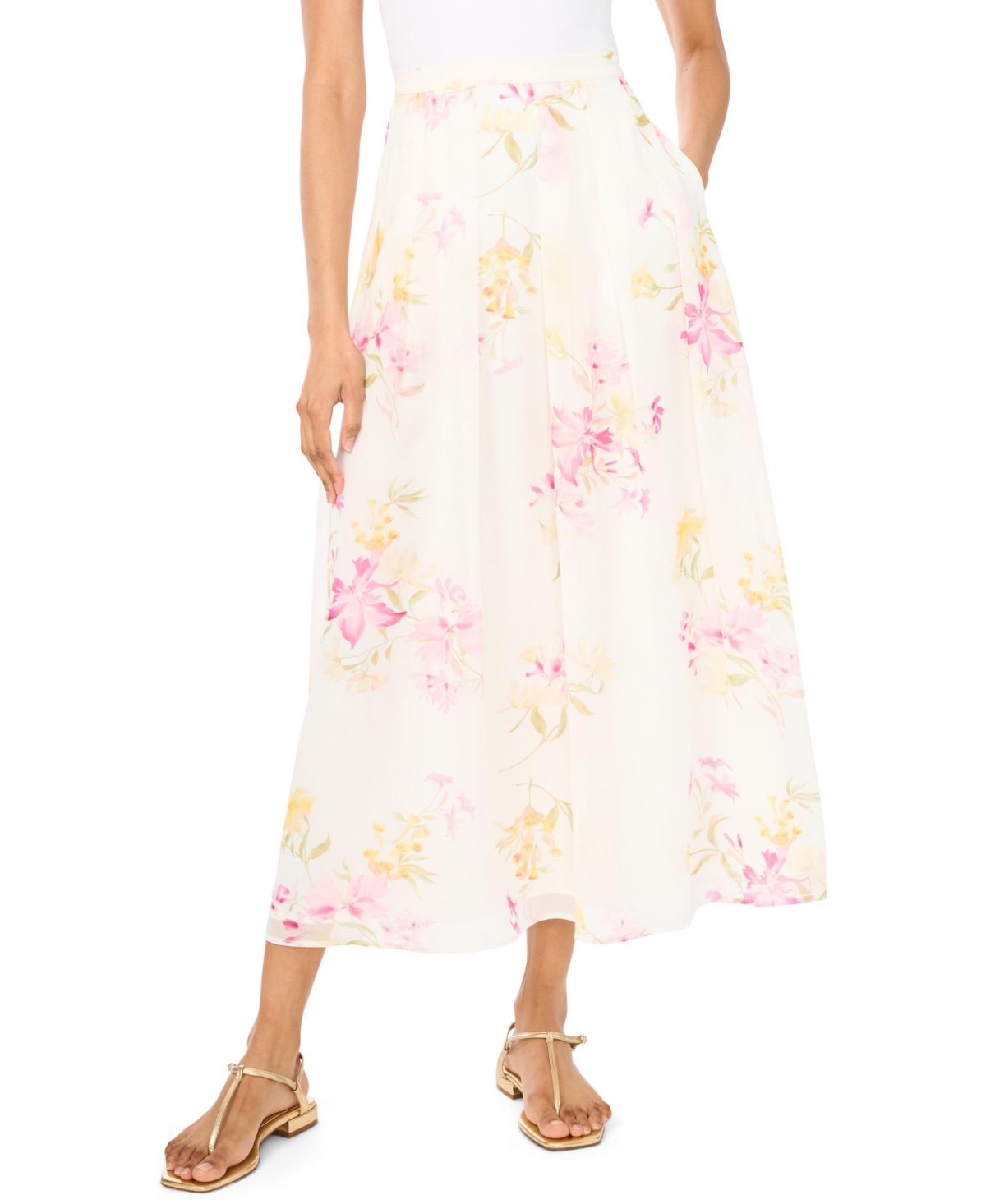 Click here for Vince Camuto Womens Tiered Smocked-Waist Skirt - U... prices