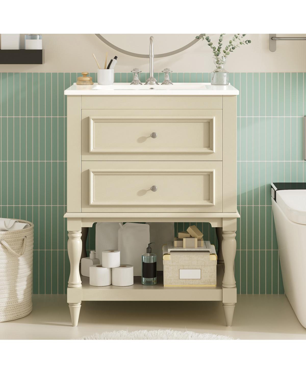 Click here for Sillysis 24.4" Retro Freestanding Bathroom Va... prices