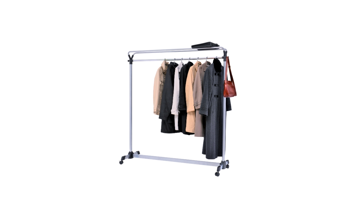 Click here for Alba Pro Mobile Garment Rack with 3 Hangers prices