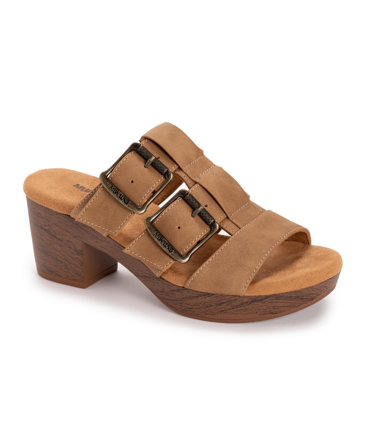 Click here for Muk Luks Womens Myra Sandal - Tan prices