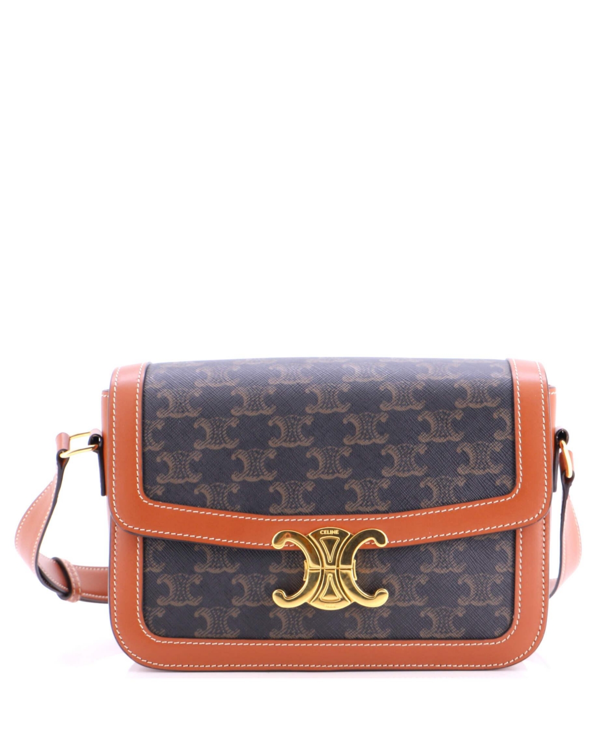 Click here for Pre-Owned Celine Medium Triomphe Shoulder Bag Trio... prices