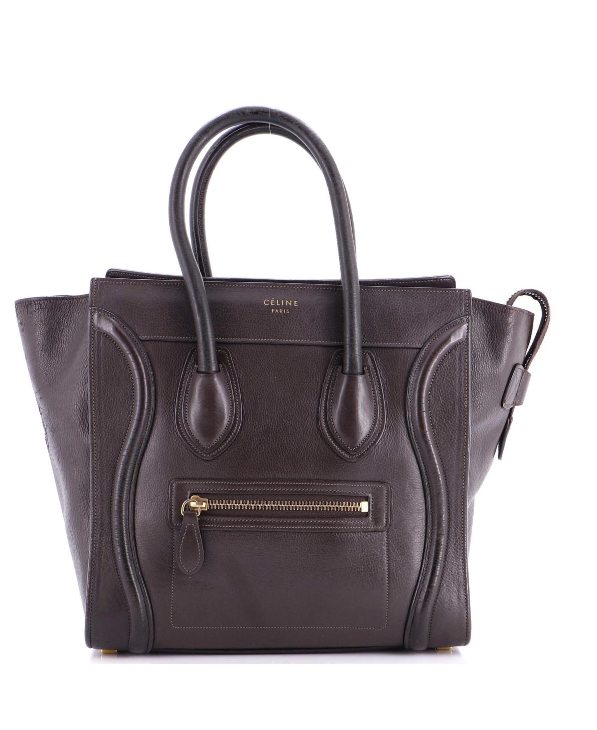 Click here for Pre-Owned Celine Micro Luggage Bag Smooth Leather... prices