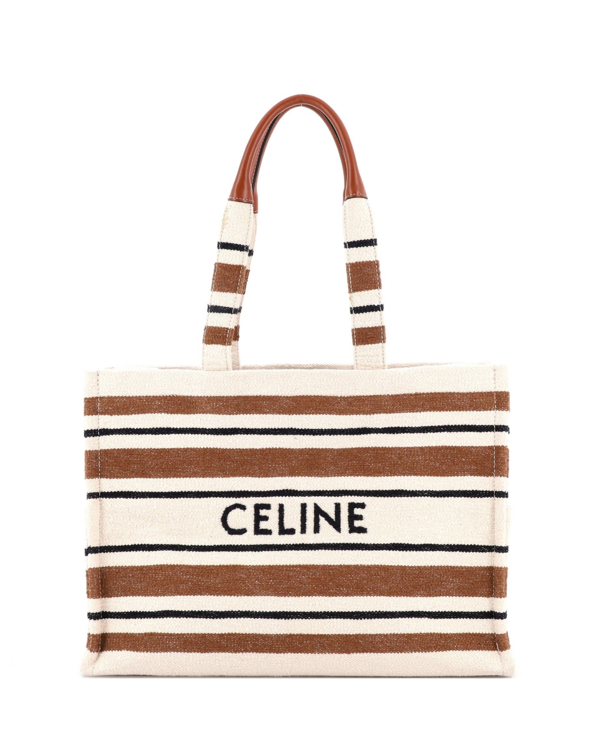Click here for Pre-Owned Celine Large Cabas Thais Tote Striped Ja... prices