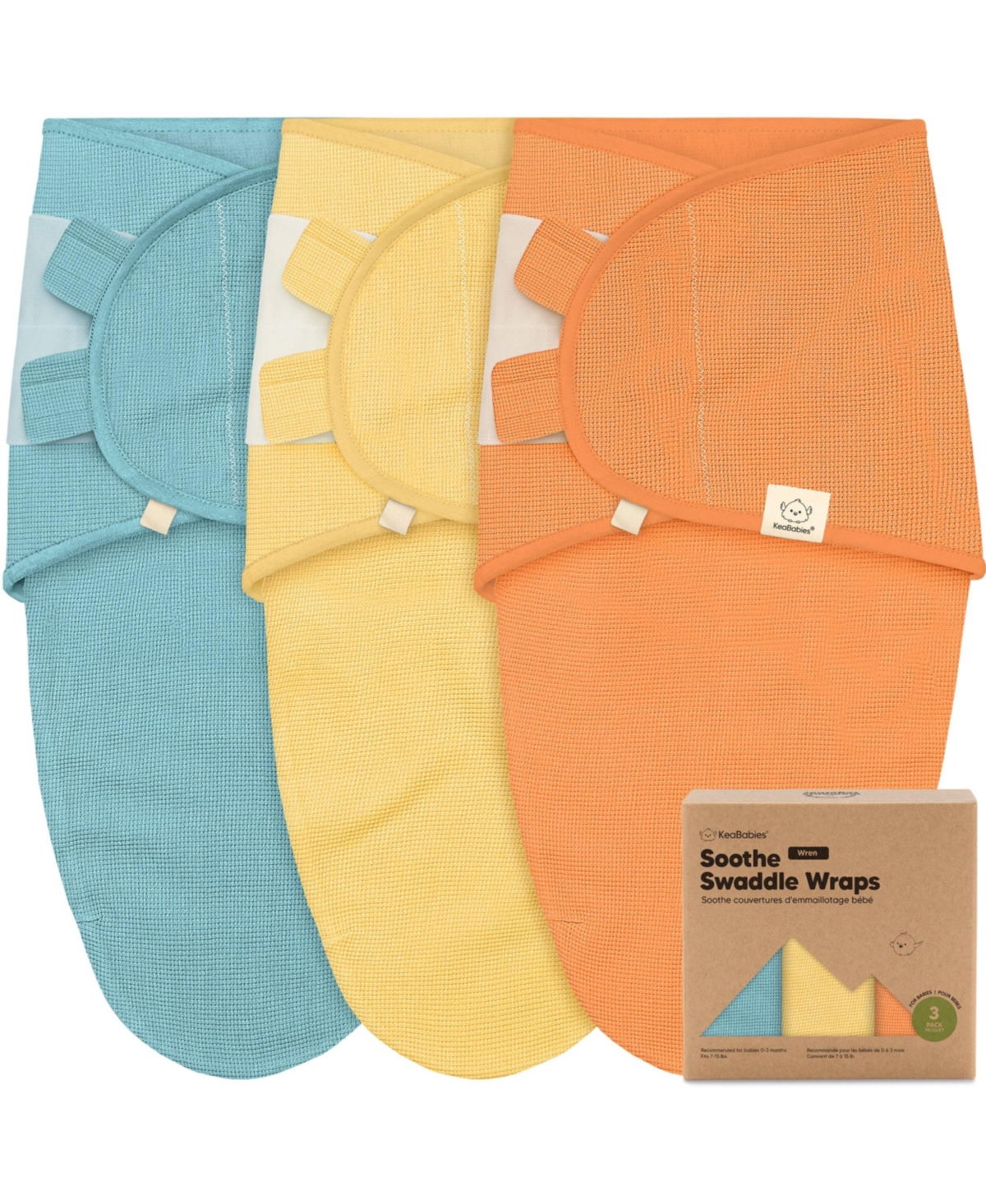 Click here for KeaBabies 3pk Soothe Wren Swaddle Sleep Sacks  New... prices