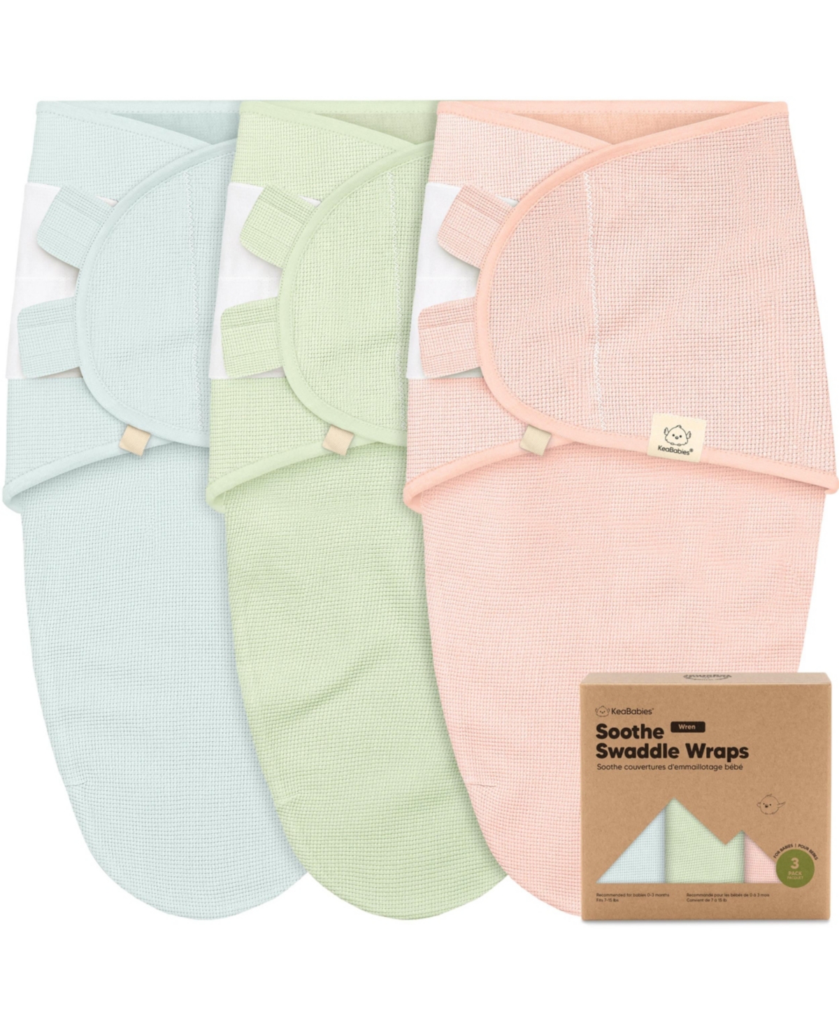 Click here for KeaBabies 3pk Soothe Wren Swaddle Sleep Sacks  New... prices