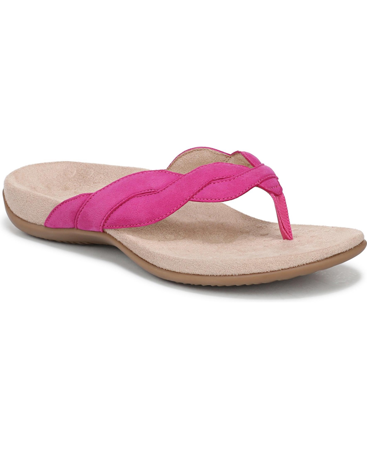 Click here for Vionic Womens Bella Braid Thong Sandals - Rose vio... prices