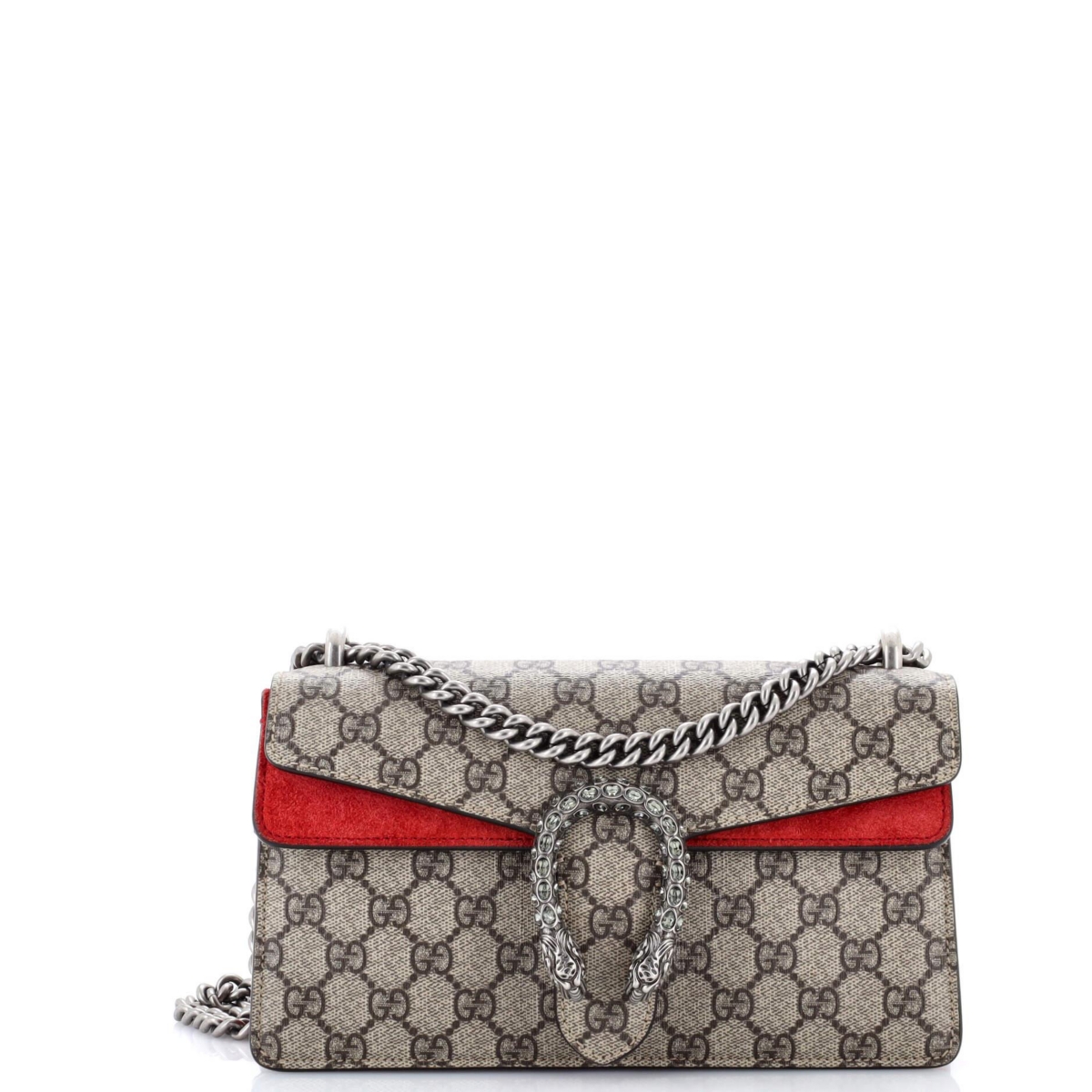 Click here for Pre-Owned Gucci Small Dionysus Bag Gg Coated Canva... prices