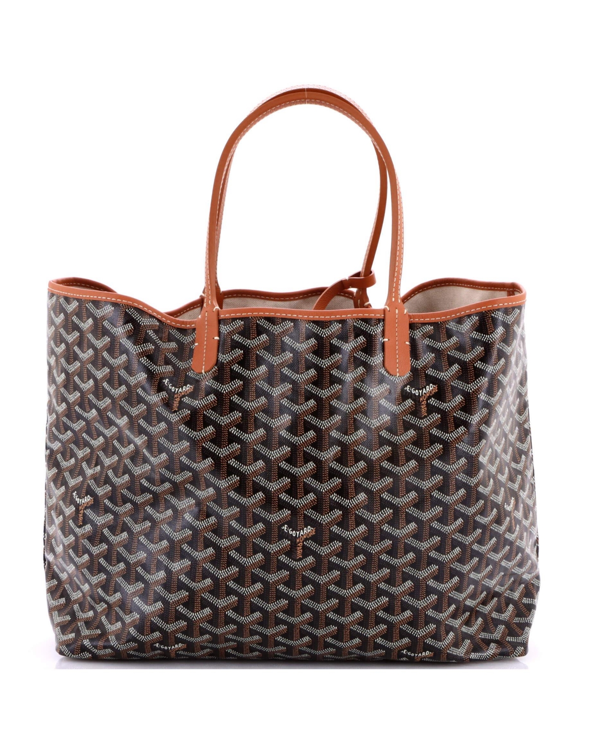 Click here for Pre-Owned Goyard Pm Saint Louis Tote Coated Canvas... prices