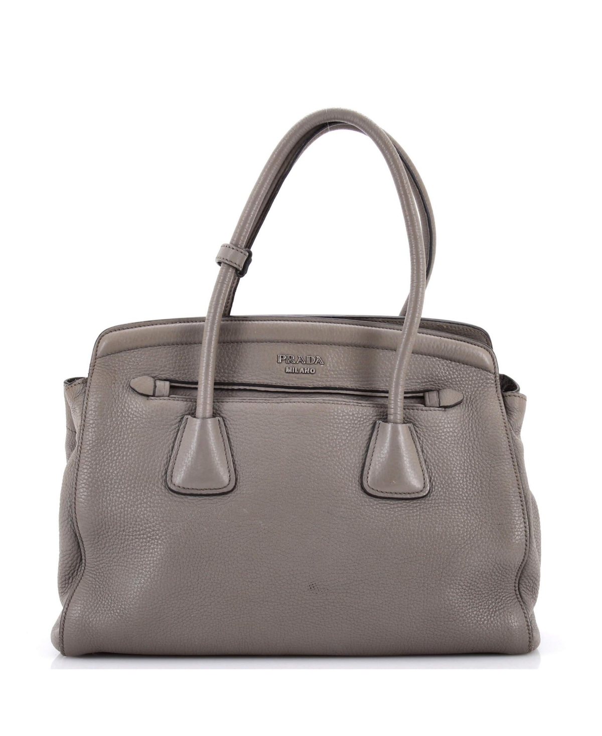 Click here for Pre-Owned Prada Large Cuir Frame Convertible Tote... prices