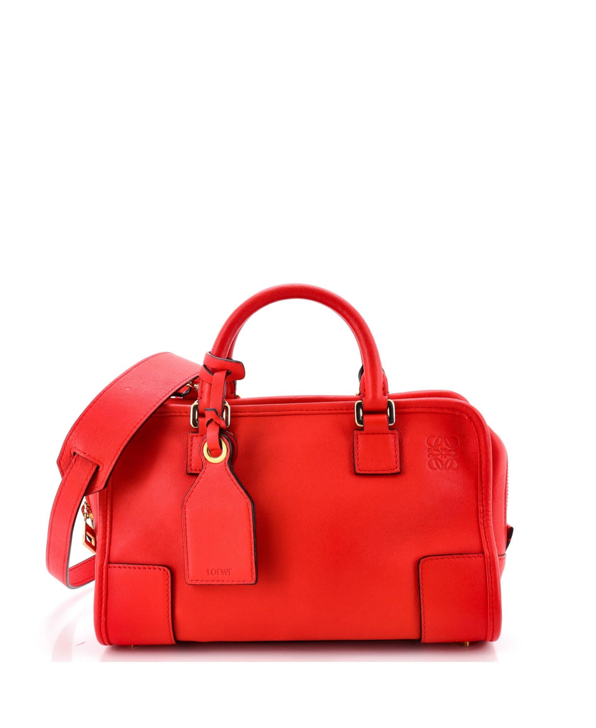 Click here for Pre-Owned Loewe 23 Amazona Nm Bag Leather - Red prices