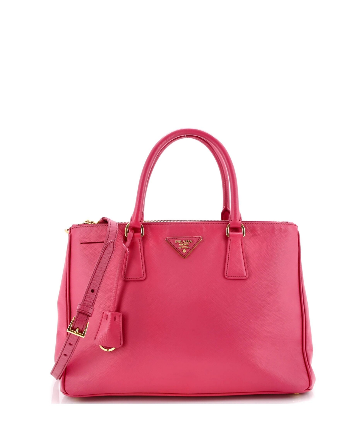 Click here for Pre-Owned Prada Medium Galleria Double Zip Tote Sa... prices
