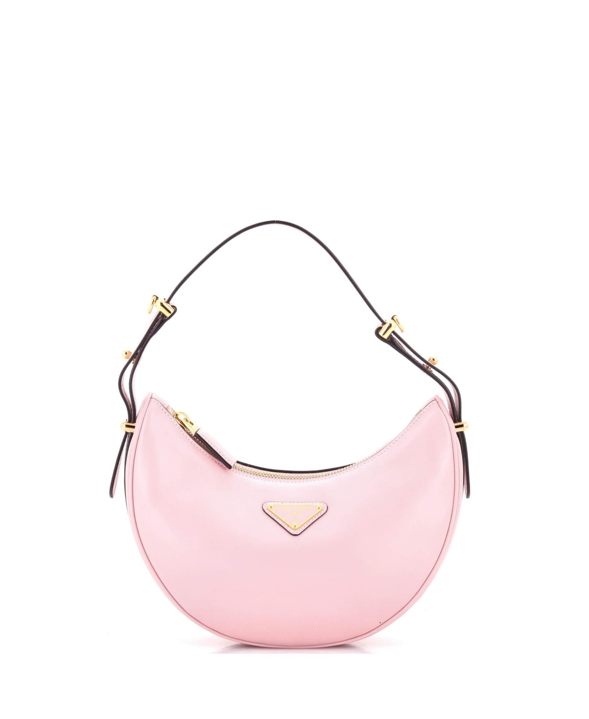 Click here for Pre-Owned Prada Small Arque Half Moon Hobo Leather... prices