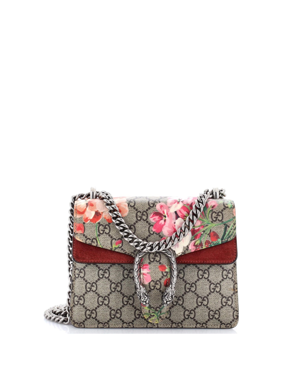 Click here for Pre-Owned Gucci Mini Dionysus Bag Blooms Print Gg... prices